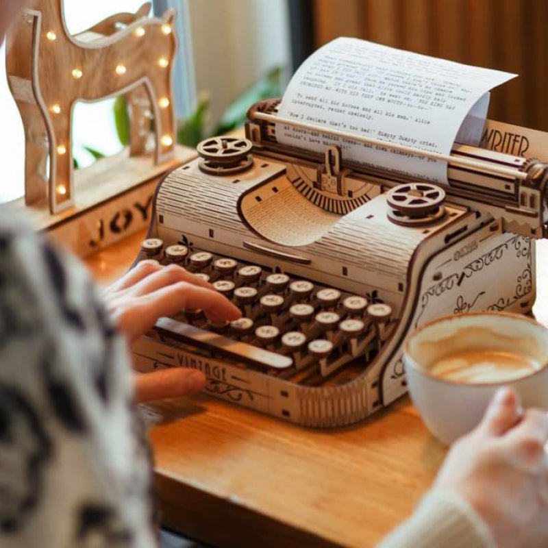 Typemachine - Typewriter - 3465 - Eco Wood Art - BuilDIY